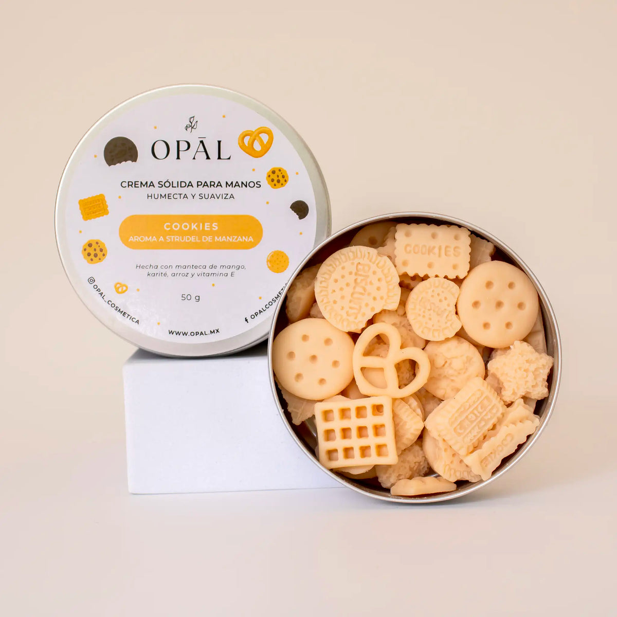 Crema sólida para manos con aroma a Galletas | OPAL México. – Opāl ...