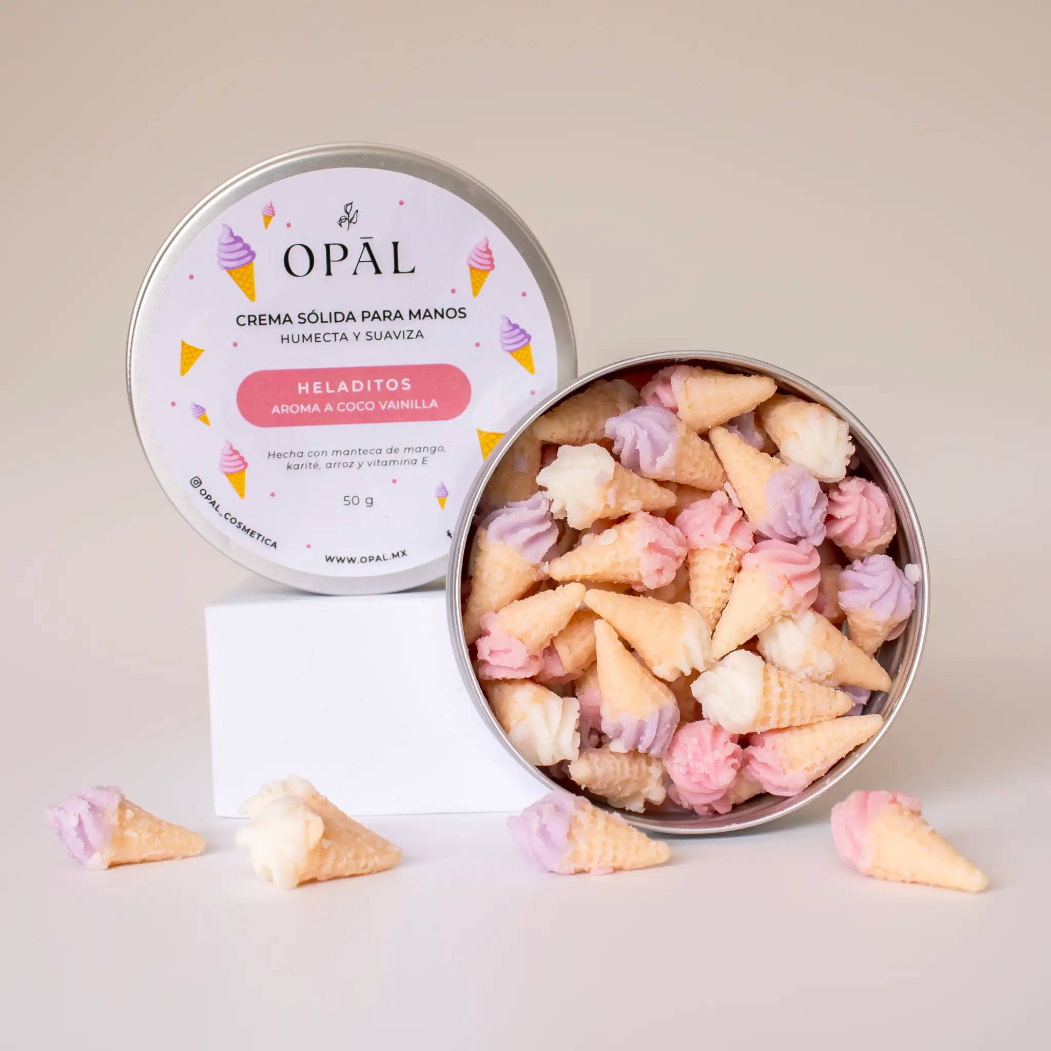 Crema sólida para manos con fragancia Heladitos| OPAL México. – Opāl ...